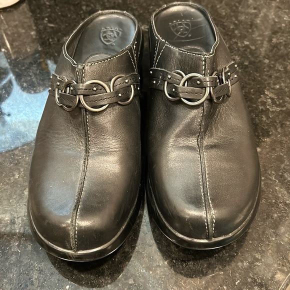 Ariat | Shoes | Ariat Black Leather Backless Clog Style 5252 | Poshmark